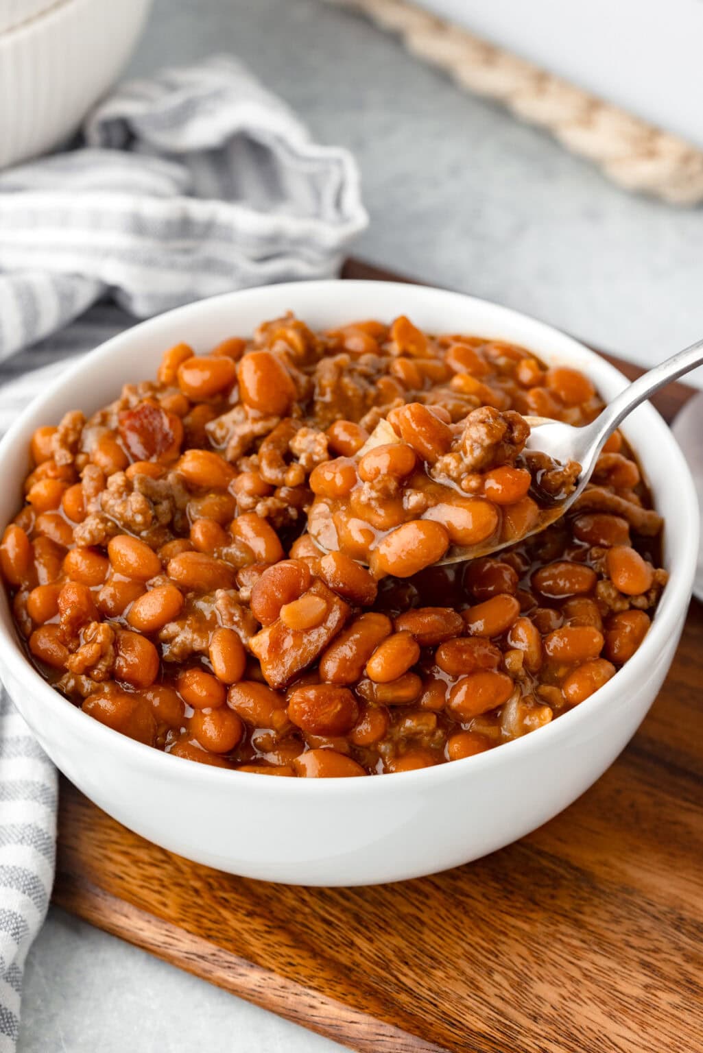 Baked Beans with Ground Beef - Little Chef Within