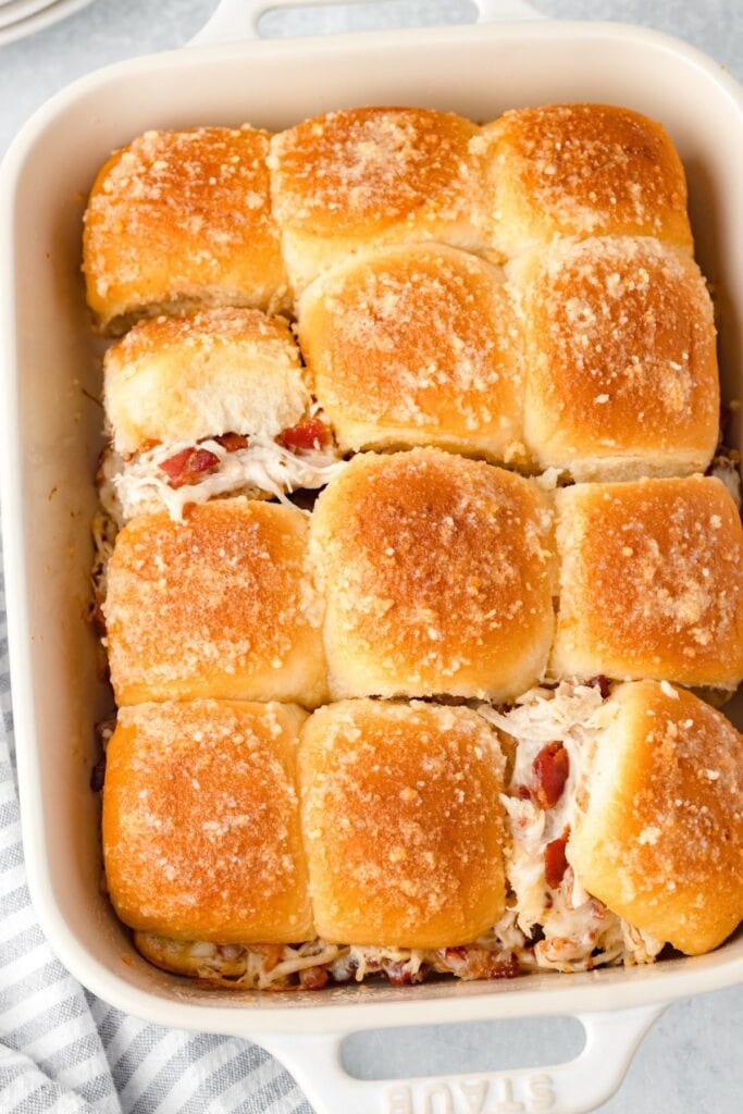 Bacon Chicken Ranch Sliders - Little Chef Within